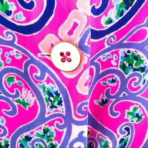 Lilly Pulitzer | Tops | Lilly Pulitzer Iona Shell Silk Print Blouse ...